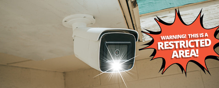 Active Deterrence Cameras: Motion-Activated Strobe, Siren, and Vocal W