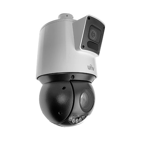 UNV 4MP Dual Lens Weatherproof PTZ IP Security Camera with a 25X Motor