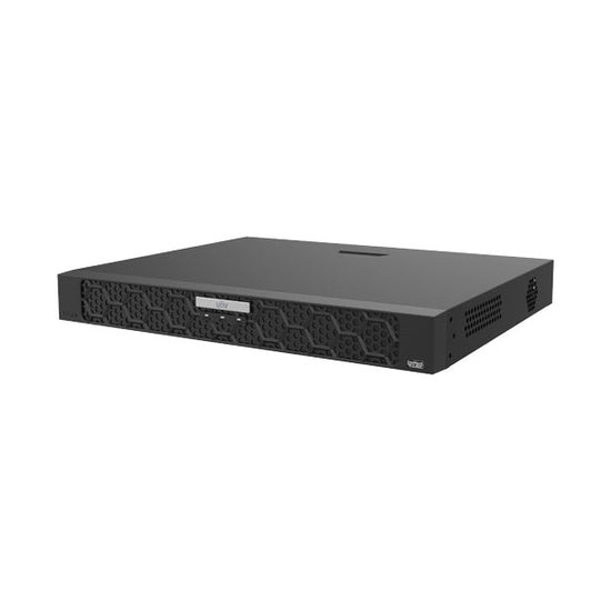 UNV 8-Channel 16MP UltraHD NDAA Compliant PoE NVR with 2 SATA HDD Bays ...