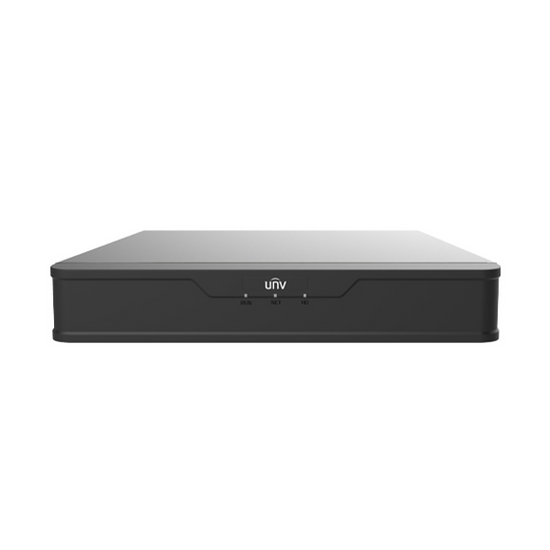 UNV 4K Ultra HD PoE 4-Channel NVR with 1 SATA HDD Bay, NDAA Compliant ...